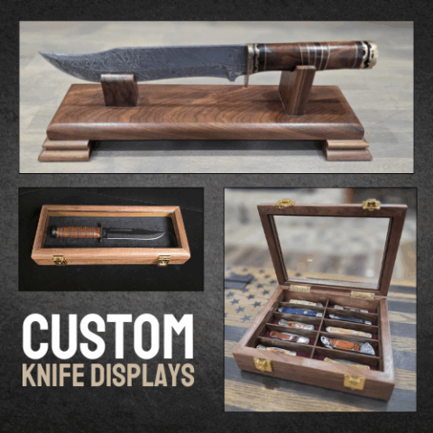 Custom Knife Display | The Wood Gallery